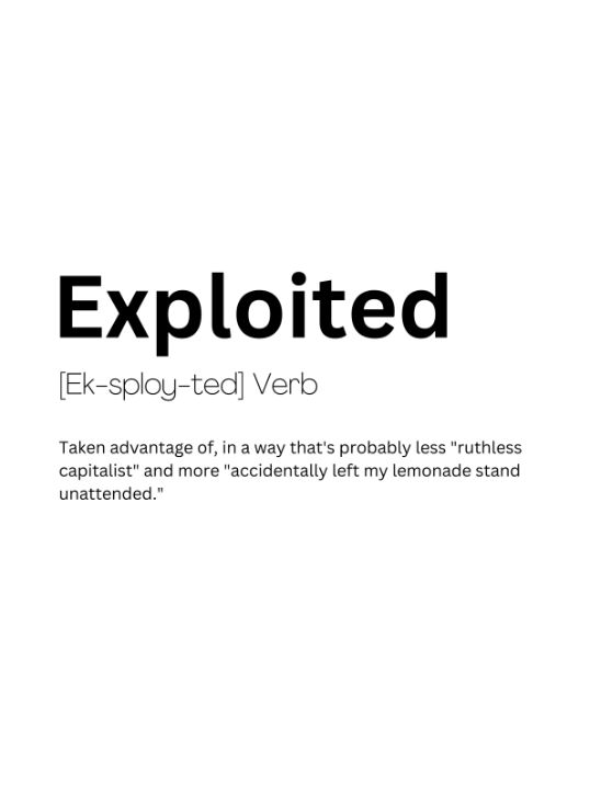Exploited Dictionary Definition - Dictionary Art - Digital Art & AI ...