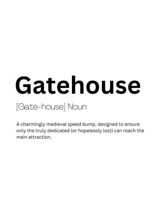 Gatehouse Dictionary Definition - Dictionary Art - Digital Art & AI ...
