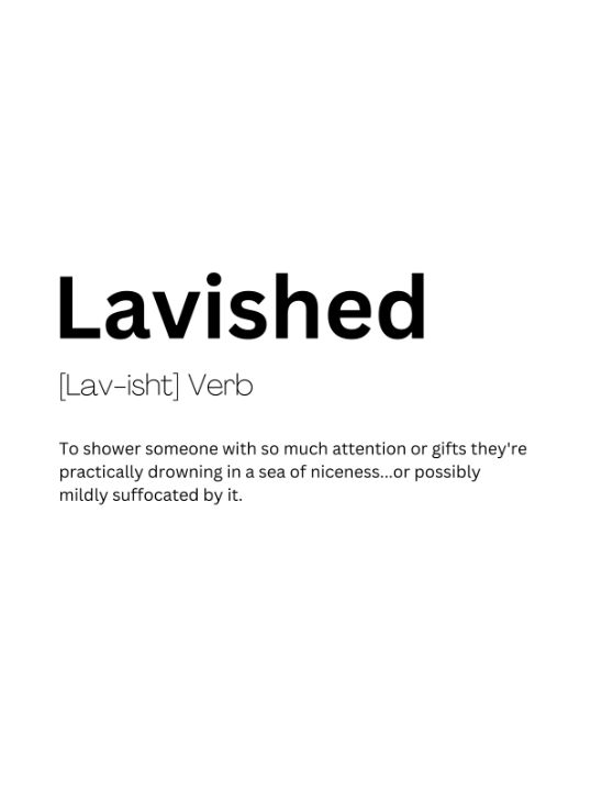 Lavished Dictionary Definition - Dictionary Art - Digital Art & AI ...