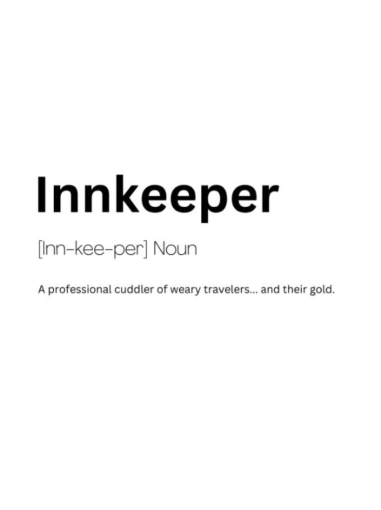 Innkeeper Dictionary Definition - Dictionary Art - Digital Art & AI ...
