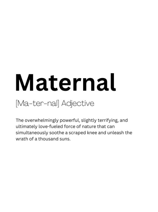 Maternal Dictionary Definition - Dictionary Art - Digital Art & AI ...