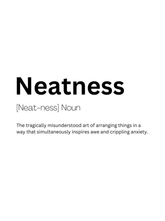 Neatness Dictionary Definition - Dictionary Art - Digital Art & AI ...