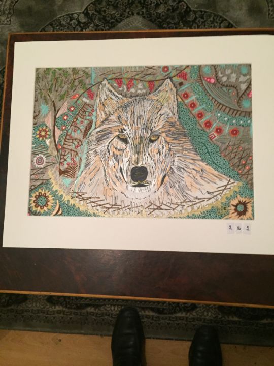 Abstract of a wolf - JR Artworks - Drawings & Illustration, Animals ...