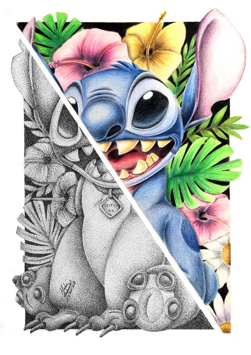 stitche – ink & colors - SIDE TASK - Paintings & Prints, Childrens Art ...