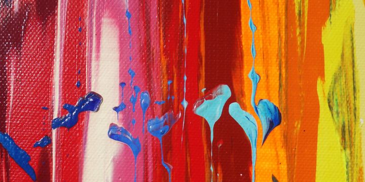 Colorful abstract stripes painting - Abstract art - Paintings & Prints ...