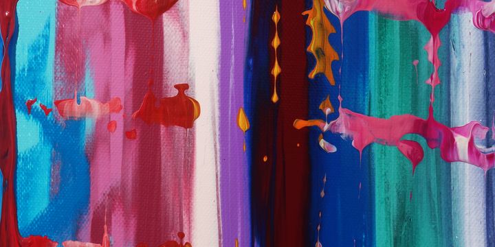 Colorful abstract stripes painting - Abstract art - Paintings & Prints ...