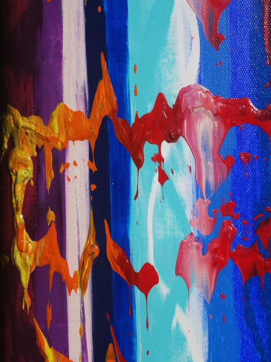 Colorful abstract stripes painting - Abstract art - Paintings & Prints ...