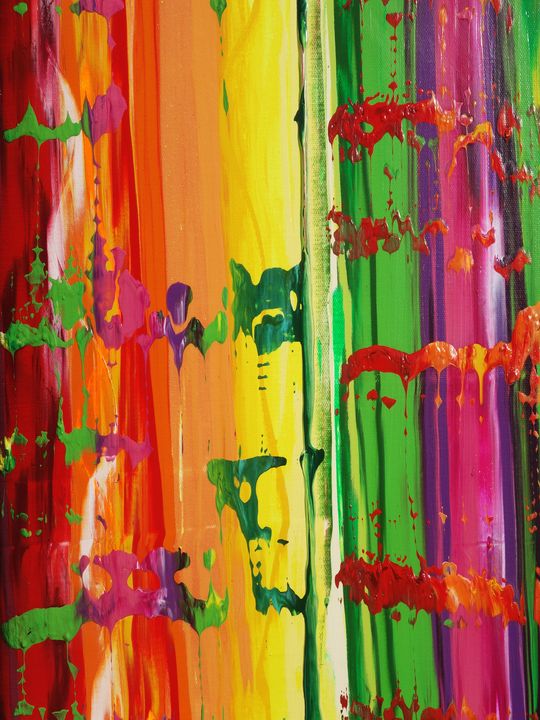 Colorful abstract stripes painting - Abstract art - Paintings & Prints ...