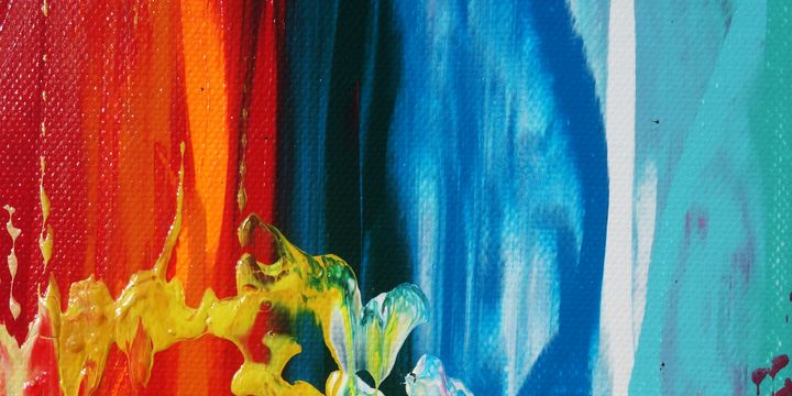 Colorful abstract stripes painting - Abstract art - Paintings & Prints ...