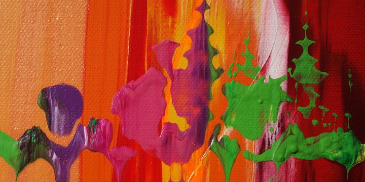 Colorful abstract stripes painting - Abstract art - Paintings & Prints ...