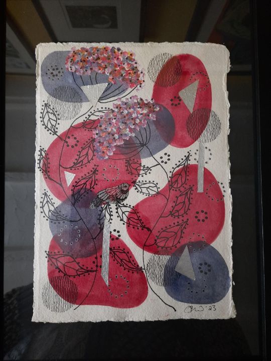 Rose Rocks - Amanda Shaw - Paintings & Prints, Abstract, Organic - ArtPal