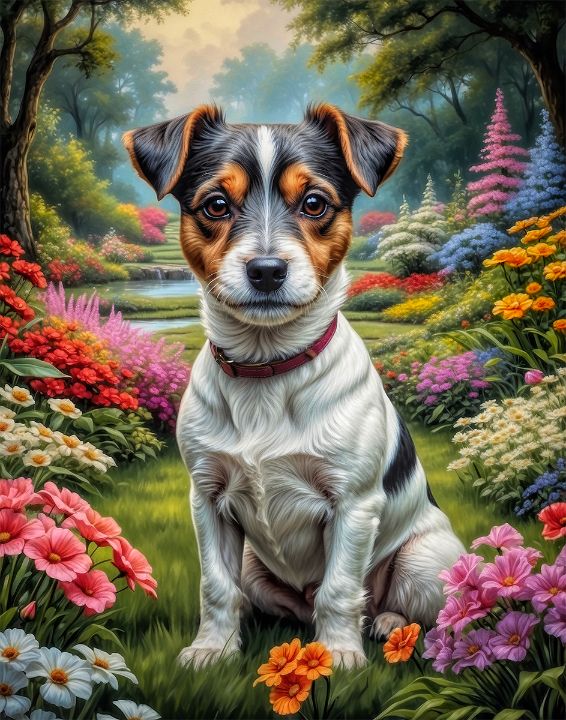 Gilbert Jack Russell Terrier Art - Heart and Soul Art - Paintings ...