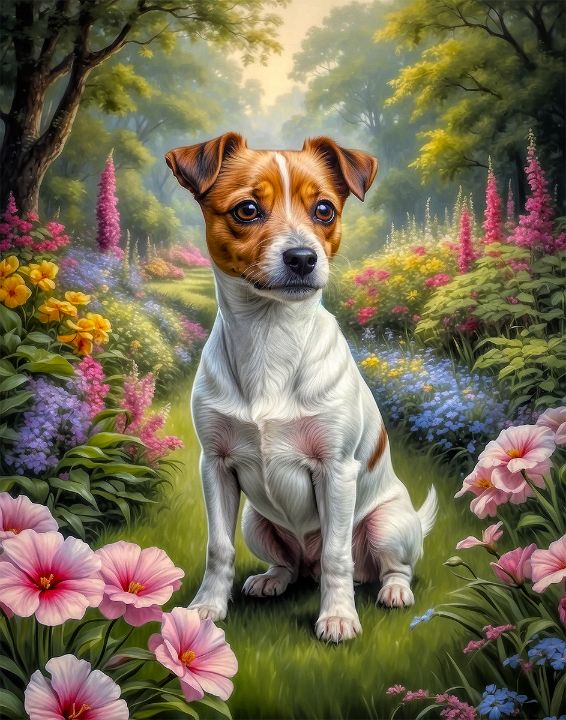 Milo Jack Russell Dog Painting - Heart and Soul Art - Paintings ...