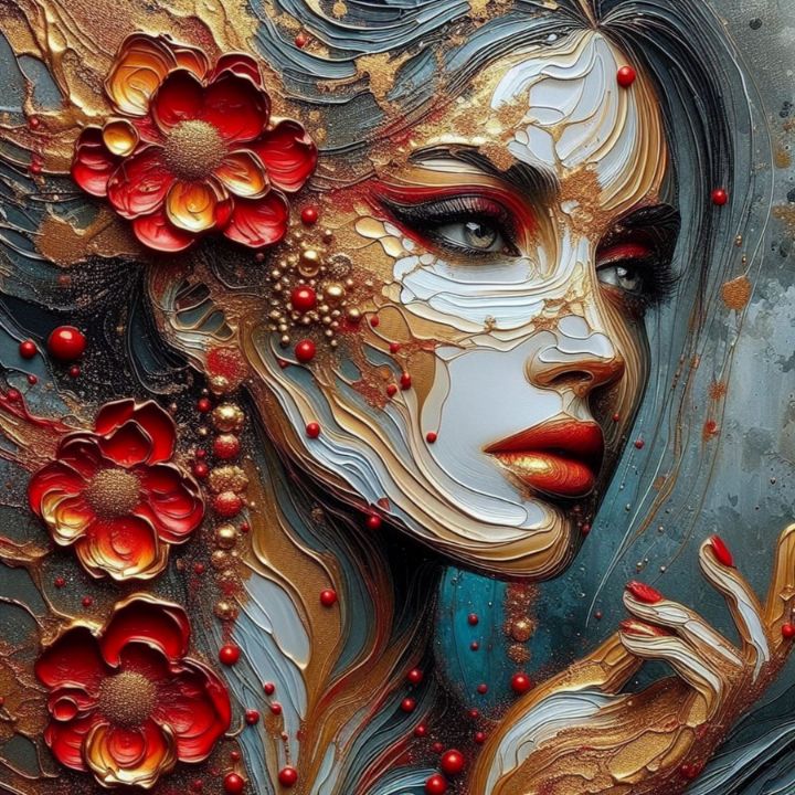 Enchanted Beauty 4 - Abstract Bliss - Digital Art & AI, Abstract ...