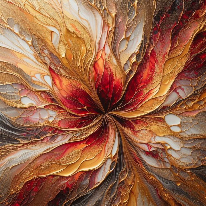 Floral Impulse - Abstract Bliss - Digital Art & AI, Flowers, Plants ...