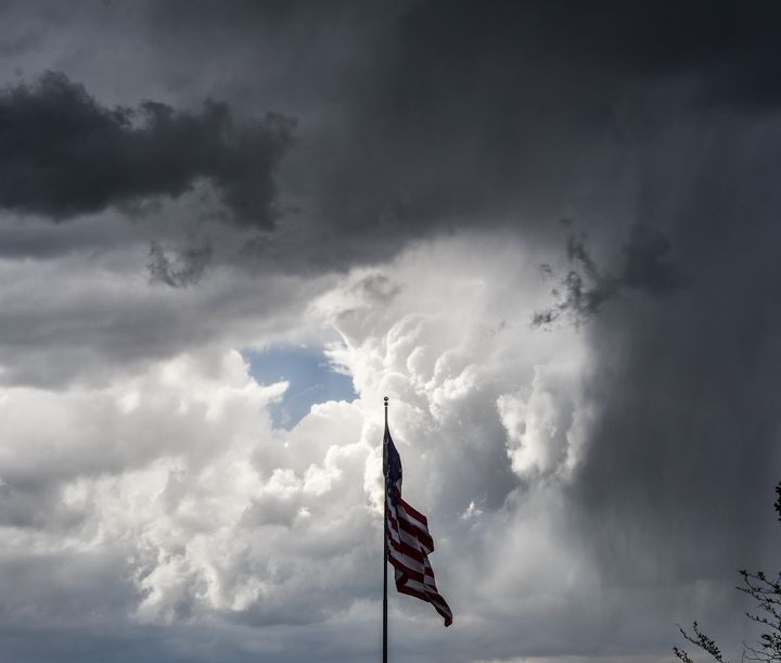 American Flag facing the storm - Aspen Ridge Gallery - Photography ...