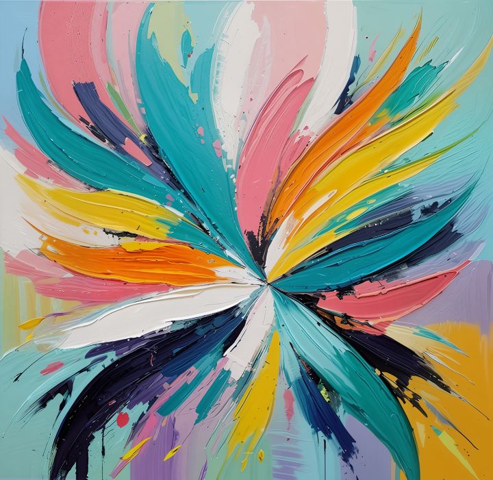 Colorful Abstract Wall Art - DreamWall Studio - Paintings & Prints ...