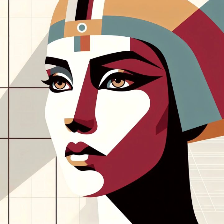 Minimal Cleopatra Portrait Art - A.D. Visual Digital Art - Digital Art ...