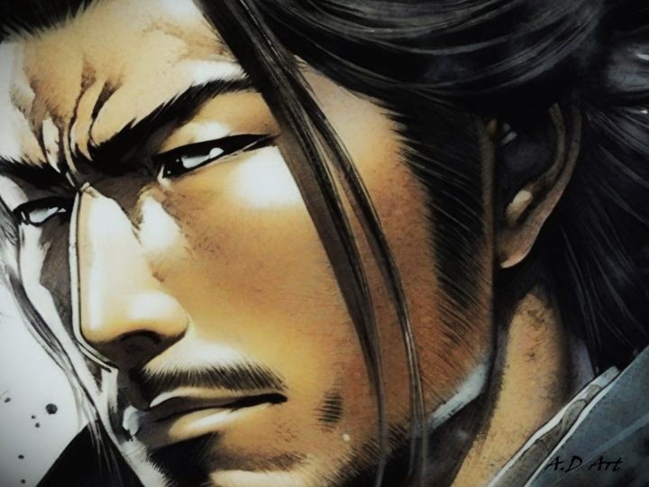 The blind Samurai Portrait - A.D. Visual Digital Art - Drawings ...