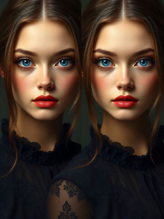 Beautiful Twin Sisters - Portrait - A.D. Visual Digital Art - Digital ...