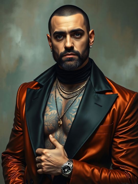 Handsome Man With Tattoos - Portrait - A.D. Visual Digital Art ...