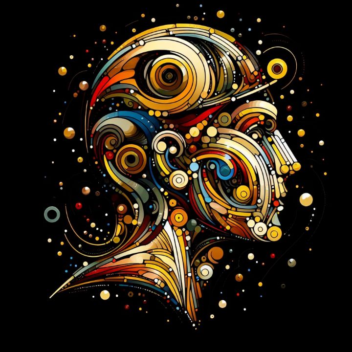 Abstract Head Shape in Forms - A.D. Digital Art - Drawings ...