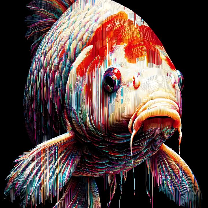 Koi Fish Creative Painting - A.D. Visual Digital Art - Drawings ...