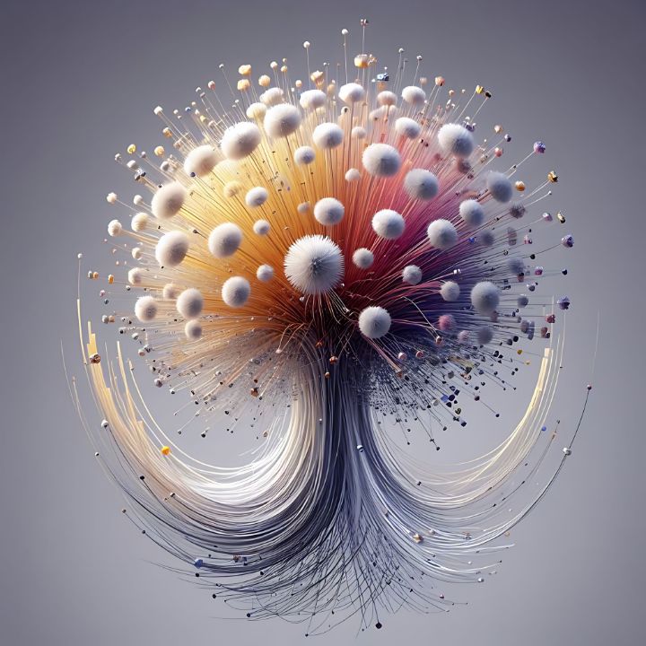 Abstract Dandelions - Illustration - A.D. Visual - Paintings & Prints ...