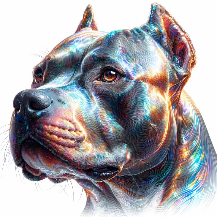Pitbull Portrait - Translucent Art - A.D. Visual Digital Art - Drawings ...