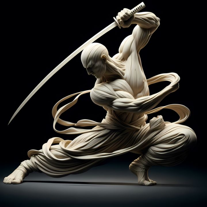 Abstract Sword Fighter Figure - A.D. Visual Digital Art - Drawings ...