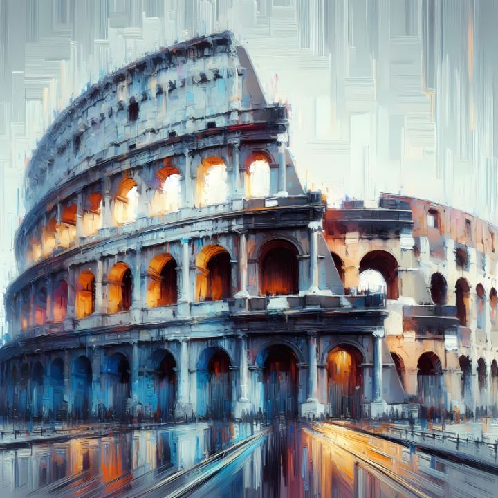 Colosseum in Italy - Creative Paint - A.D. Visual Digital Art - Digital ...
