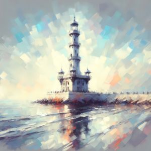 Lighthouse of Alexandria Painting - A.D. Visual - Digital Art & AI ...