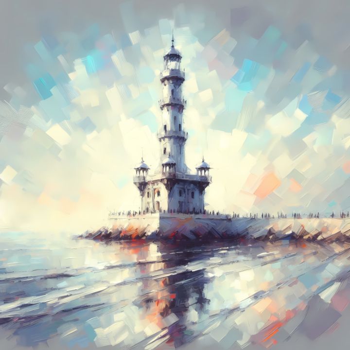 Lighthouse of Alexandria Painting - A.D. Visual - Digital Art & AI ...