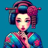 Geisha in Silver and Gold Gloss - A.D. Visual - Digital Art & AI ...