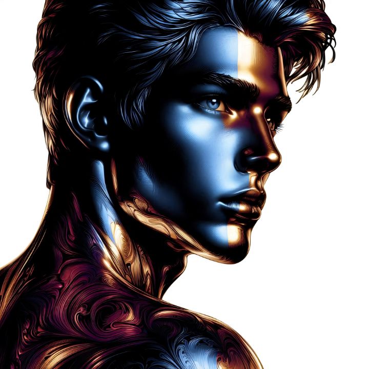 Beautiful Boy - Light Effect Portrat - A.D. Visual - Digital Art & AI ...