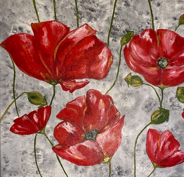 Summer poppies - Chloe Vera - Paintings & Prints, Flowers, Plants ...