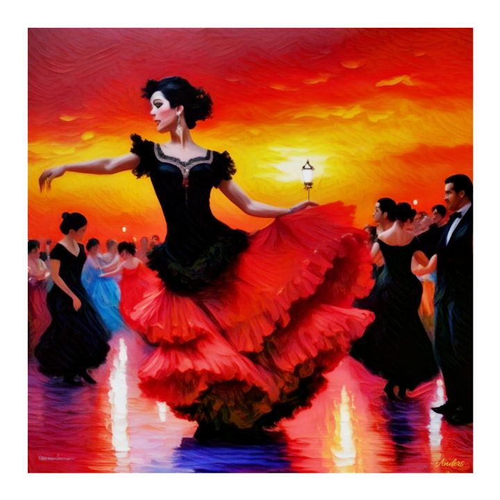 Flamingo Dancer #4 - Highland Park Art Gallery - Paintings & Prints ...