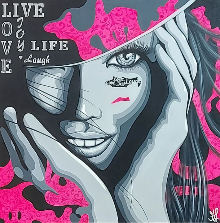Live, love, life - Infigo art studio - Paintings & Prints, People & Figures, Female Form, Other ...