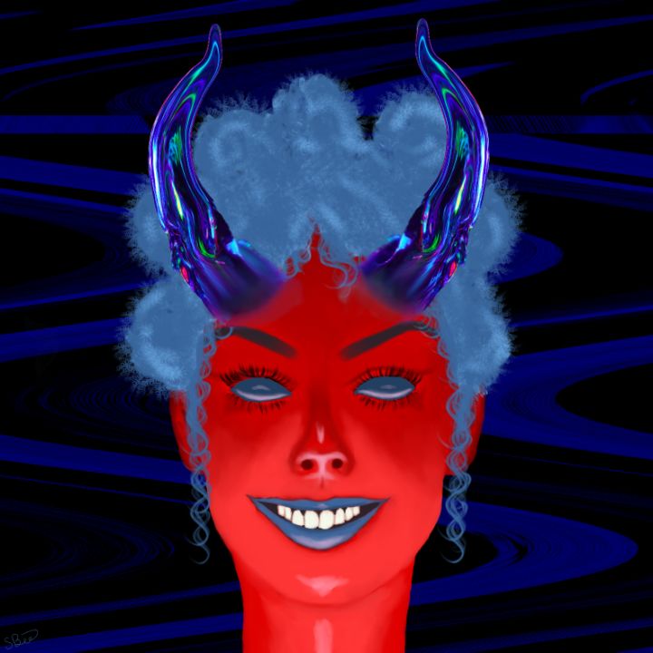 Demon Babe - ArtbySadeeBee - Drawings & Illustration, Fantasy & Mythology, Fantasy Men & Women ...