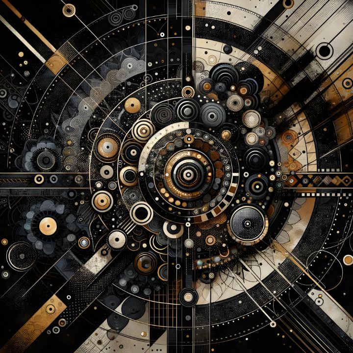 Galactic Nexus: Abstract Vortex Art - ArtofChaos - Paintings & Prints ...