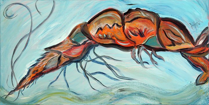 Shrimp - Decorative Impressions by Ann Lutz - Paintings & Prints ...