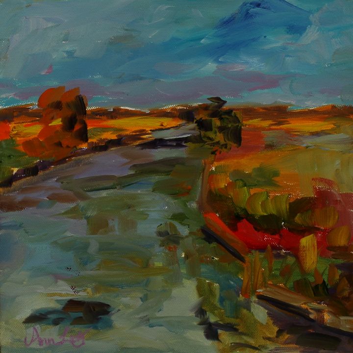 Abstract Marsh - Decorative Impressions by Ann Lutz - Paintings ...