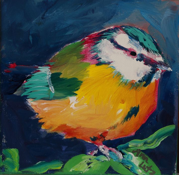 Rainbow Bird - Decorative Impressions by Ann Lutz - Paintings & Prints ...