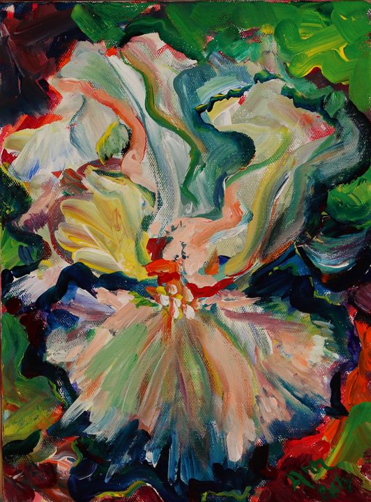 Rainbow Flower - Decorative Impressions by Ann Lutz - Paintings ...