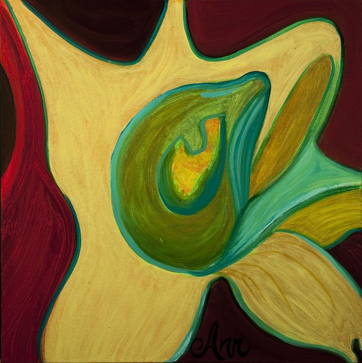 Abstract Bloom - Decorative Impressions by Ann Lutz - Paintings ...