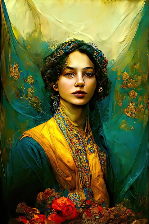 Persian Lady Sweet Love - Austin P. Torney Art Gallery - Paintings ...
