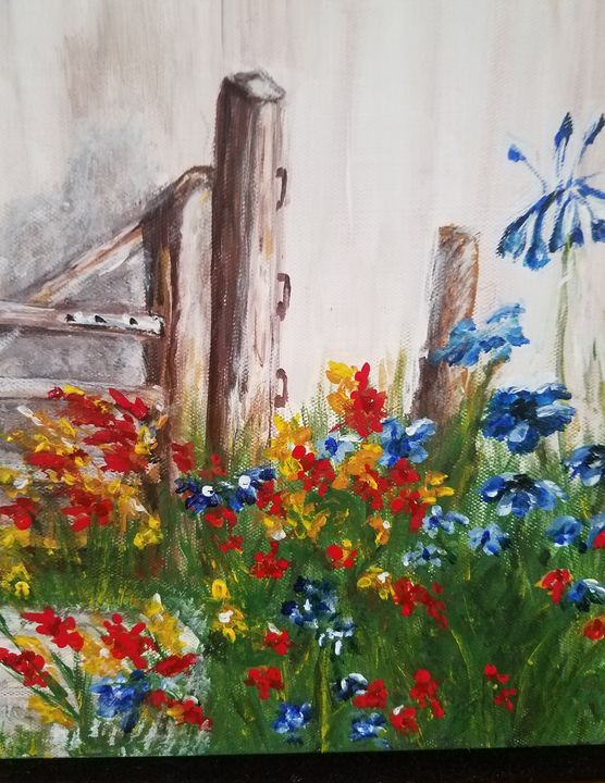 Country garden - Candace Wells - Paintings & Prints, Landscapes ...