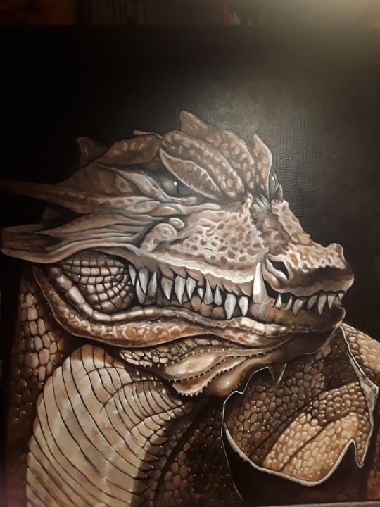 Nasty dragon - Chrisart64 - Paintings & Prints, Entertainment, Movies ...