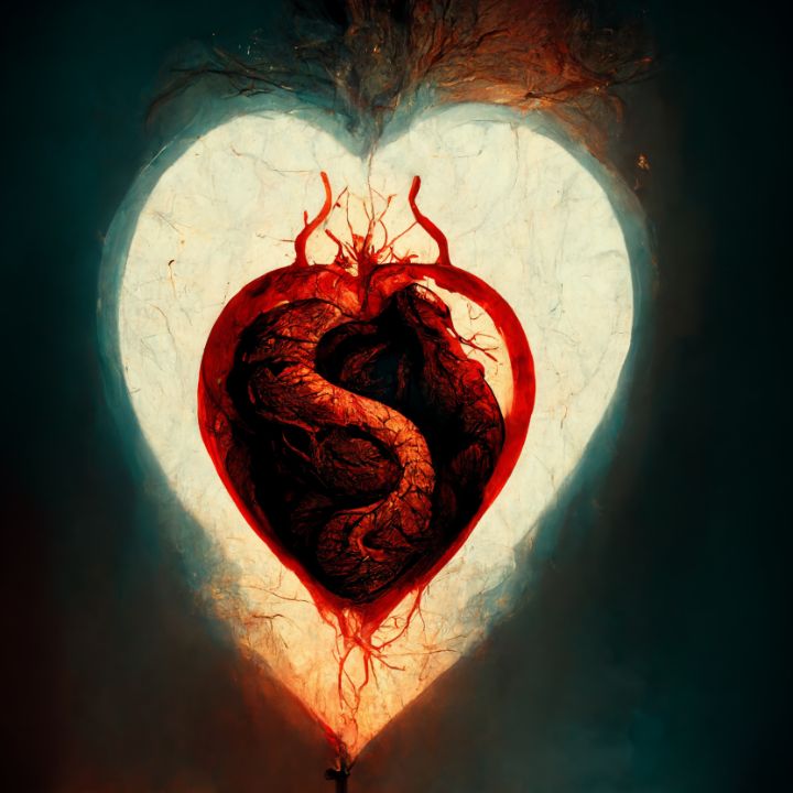 The Heart Girt with the Serpent - From the Abyss - AI Art Gallery by ...