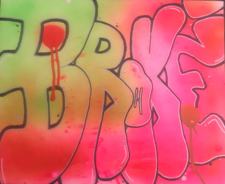 Broke - Broke_Tags - Paintings & Prints, Abstract, Text - ArtPal